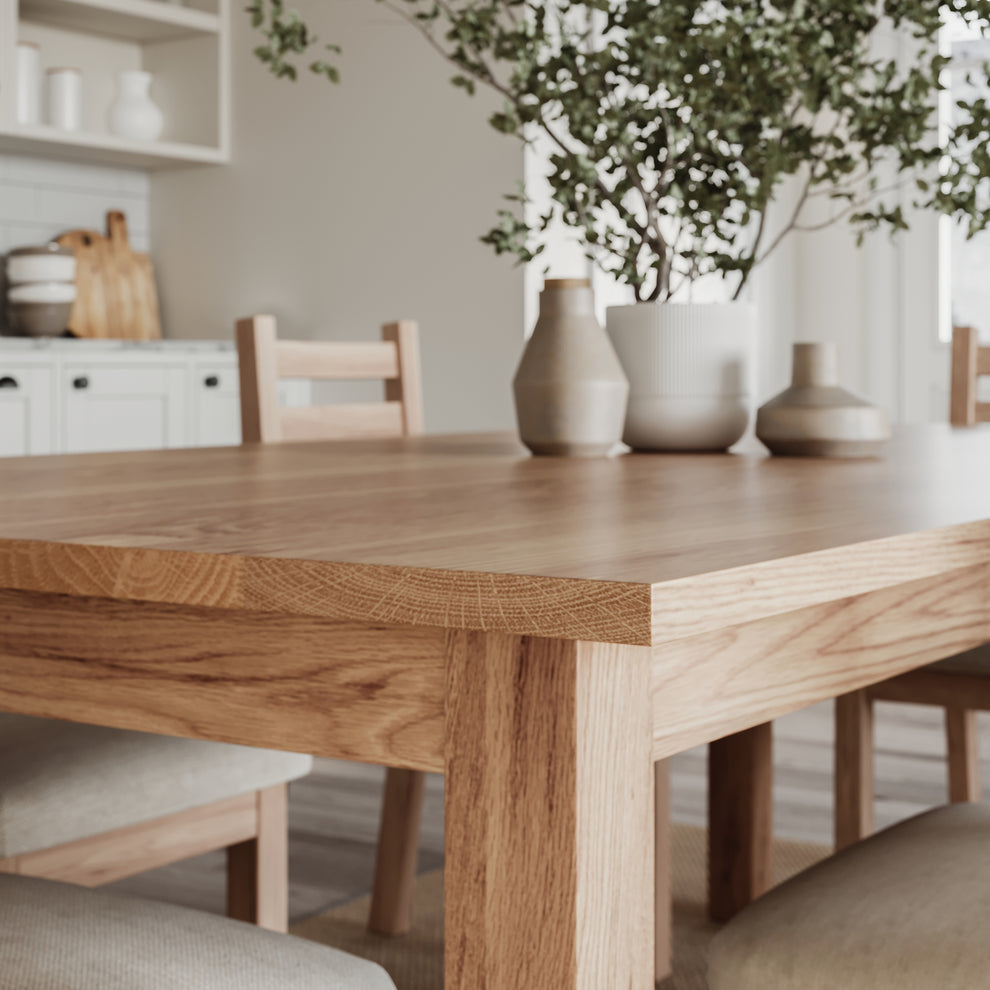 The Piper Solid Wood Dining Table | Brick Mill Furniture