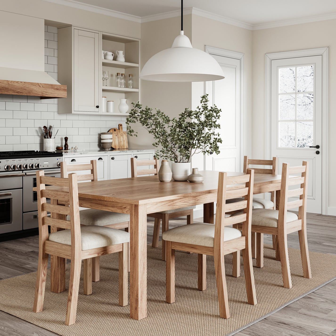 The Piper Solid Wood Dining Table | Brick Mill Furniture