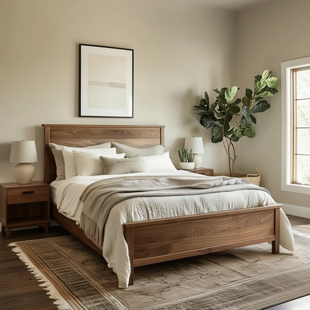 The Watson Solid Wood Bed Frame | Brick Mill Furniture