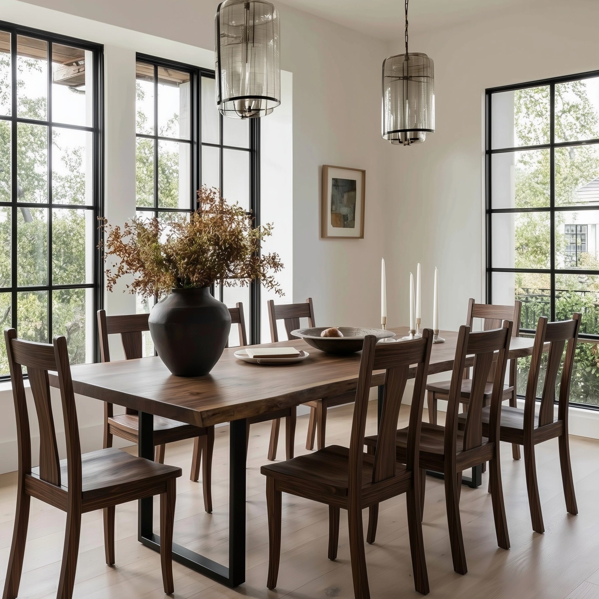 The Underhill Live Edge Walnut Dining Table | Brick Mill Furniture