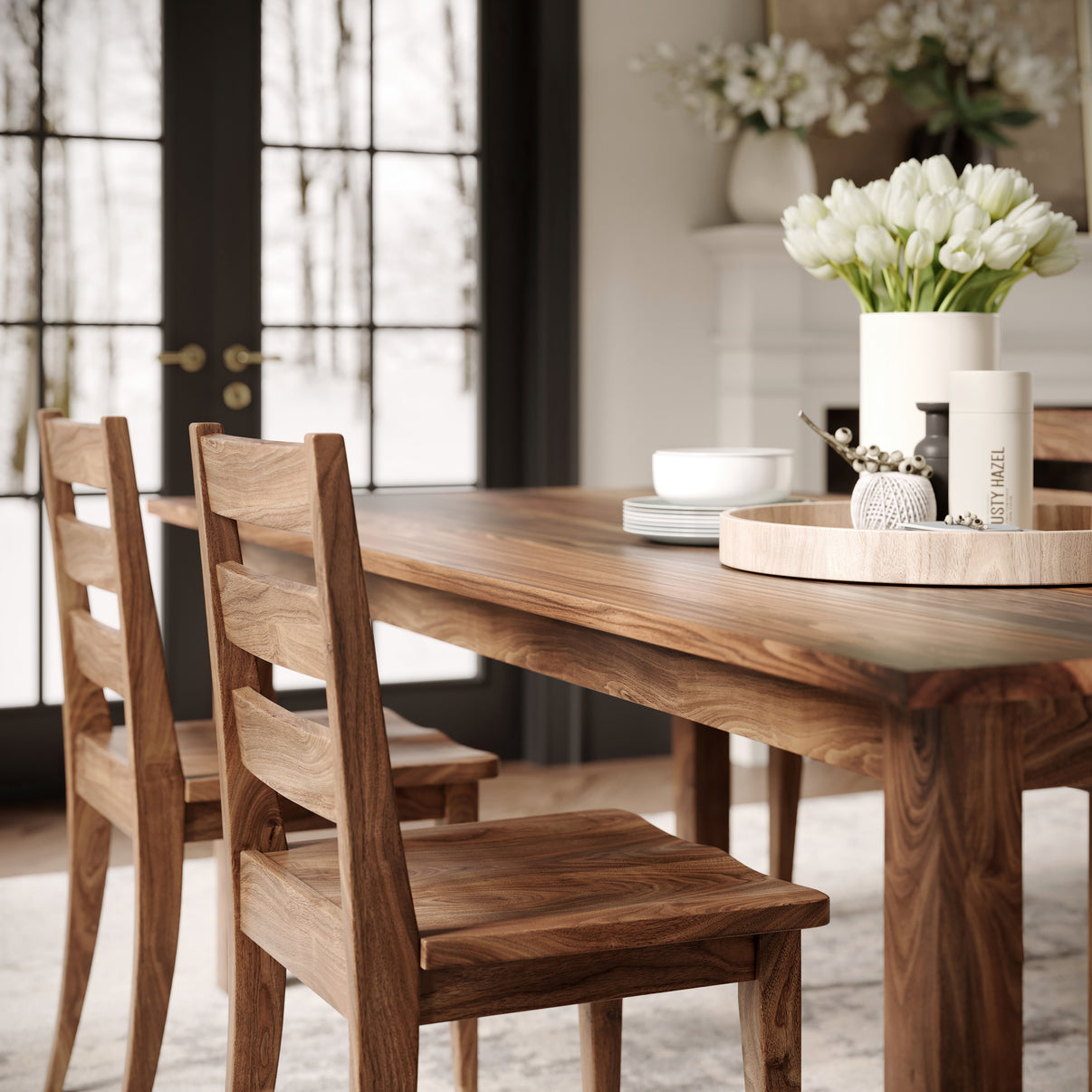 The Piper Solid Wood Dining Table | Brick Mill Furniture