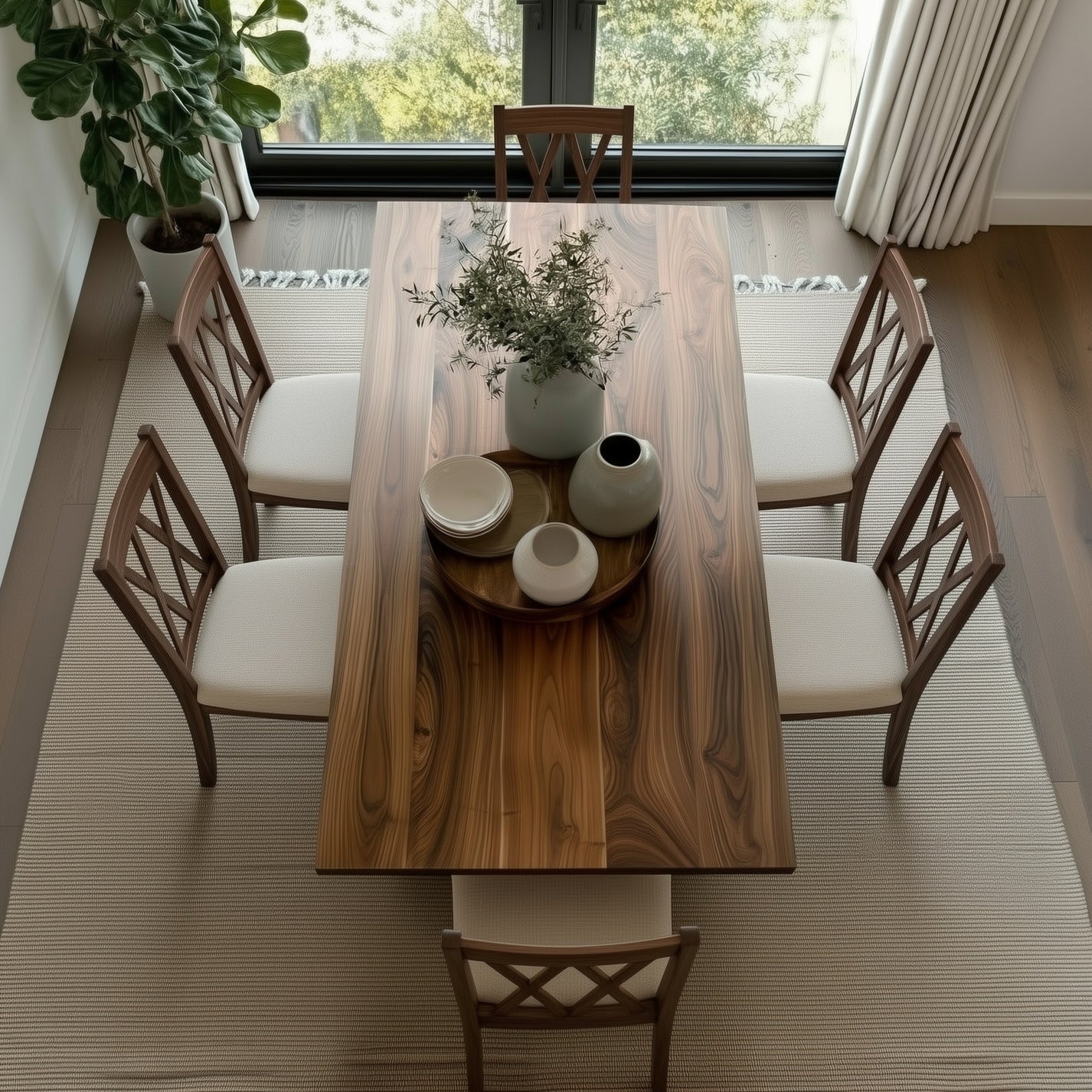 The Jameson Solid Wood Dining Table | Brick Mill Furniture