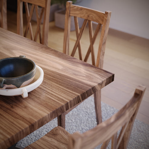 The Welker Solid Wood Dining Table | Brick Mill Furniture