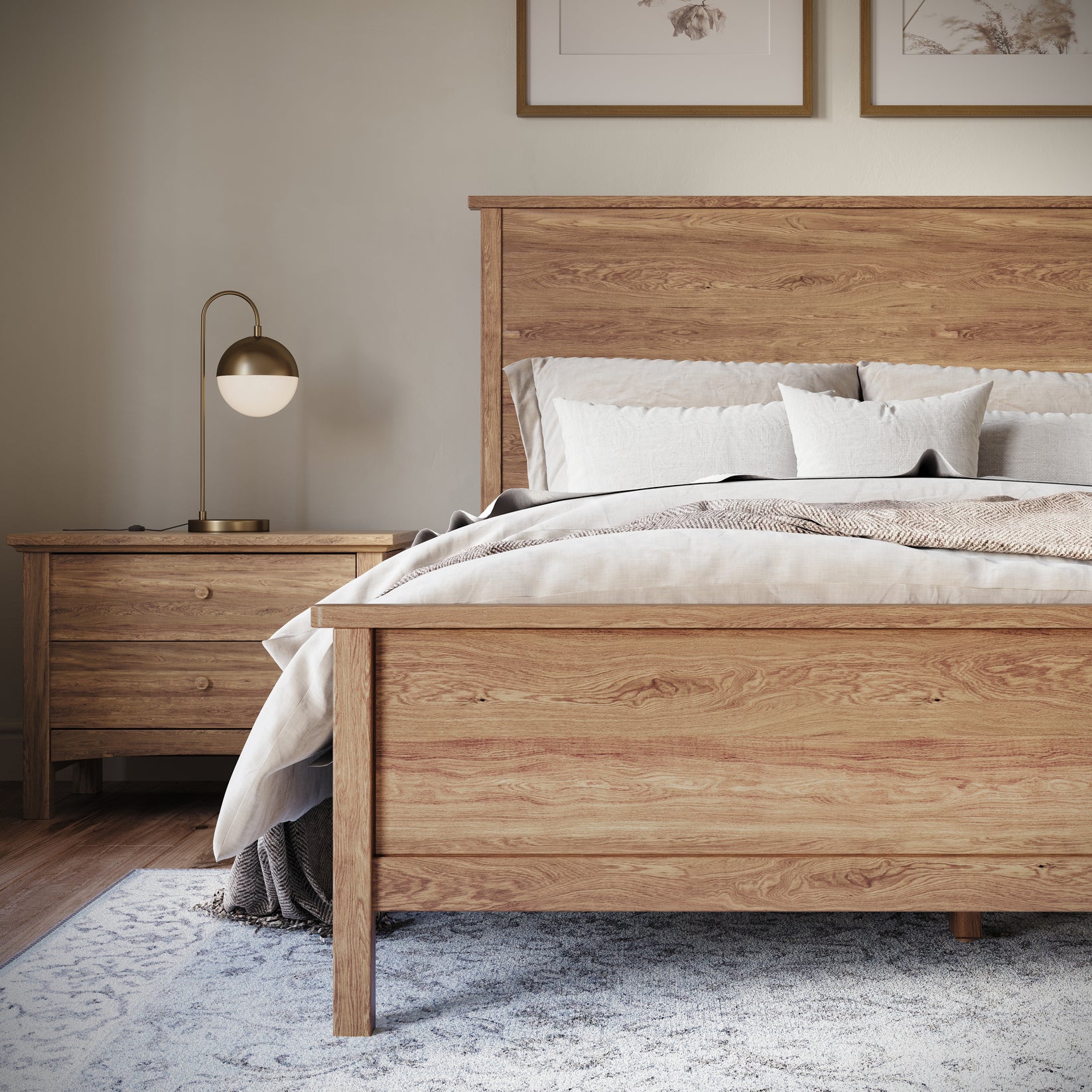 The Watson Solid Wood Bed Frame | Brick Mill Furniture