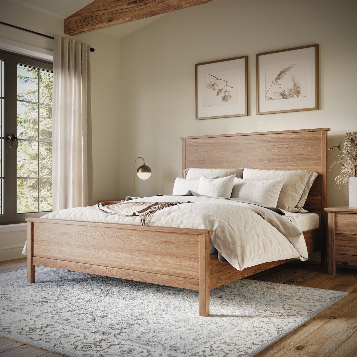 The Watson Solid Wood Bed Frame | Brick Mill Furniture